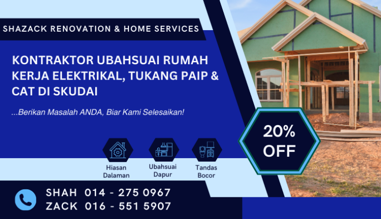 Ubahsuai Rumah Tukang Paip Kerja Mengecat & Elektrikal Di Skudai ...